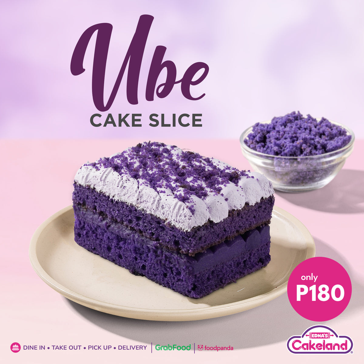 UBE CAKE SLICE – Edna's Cakeland