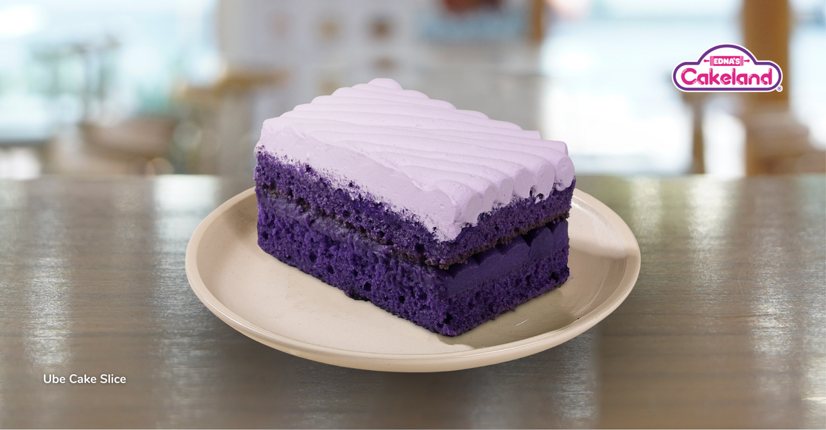 UBE CAKE SLICE – Edna's Cakeland